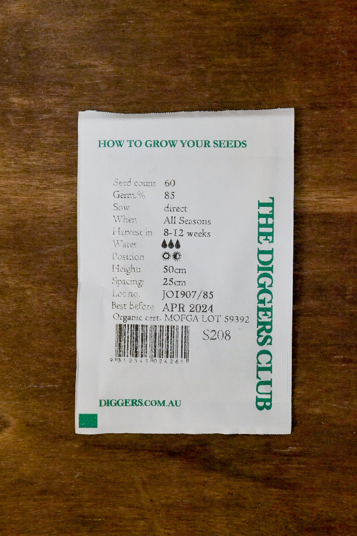 Silverbeet - Fordhook - Diggers Seeds - Guildford Garden Centre