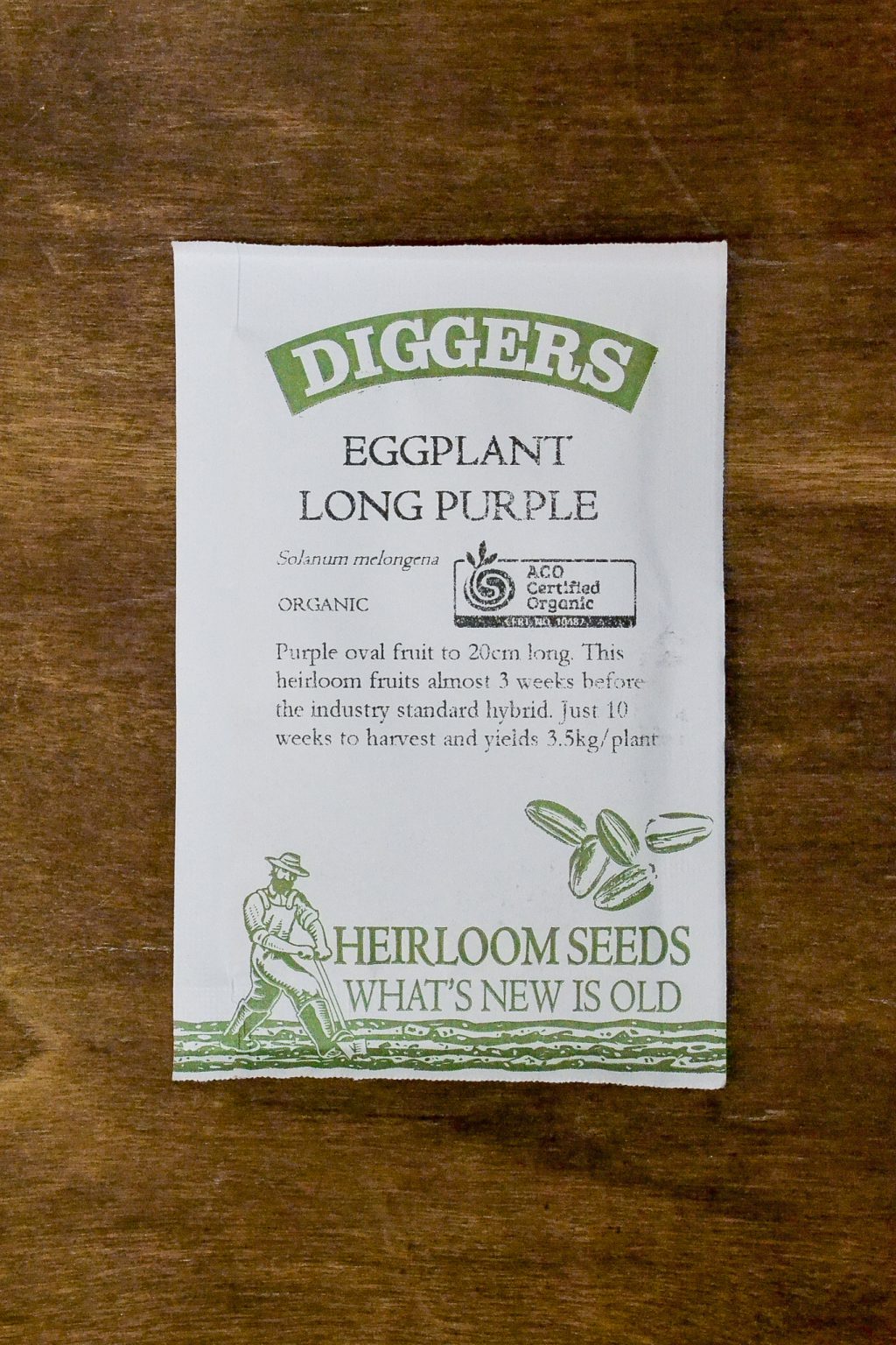 Eggplant - Long Purple - Diggers Seeds - Guildford Garden Centre