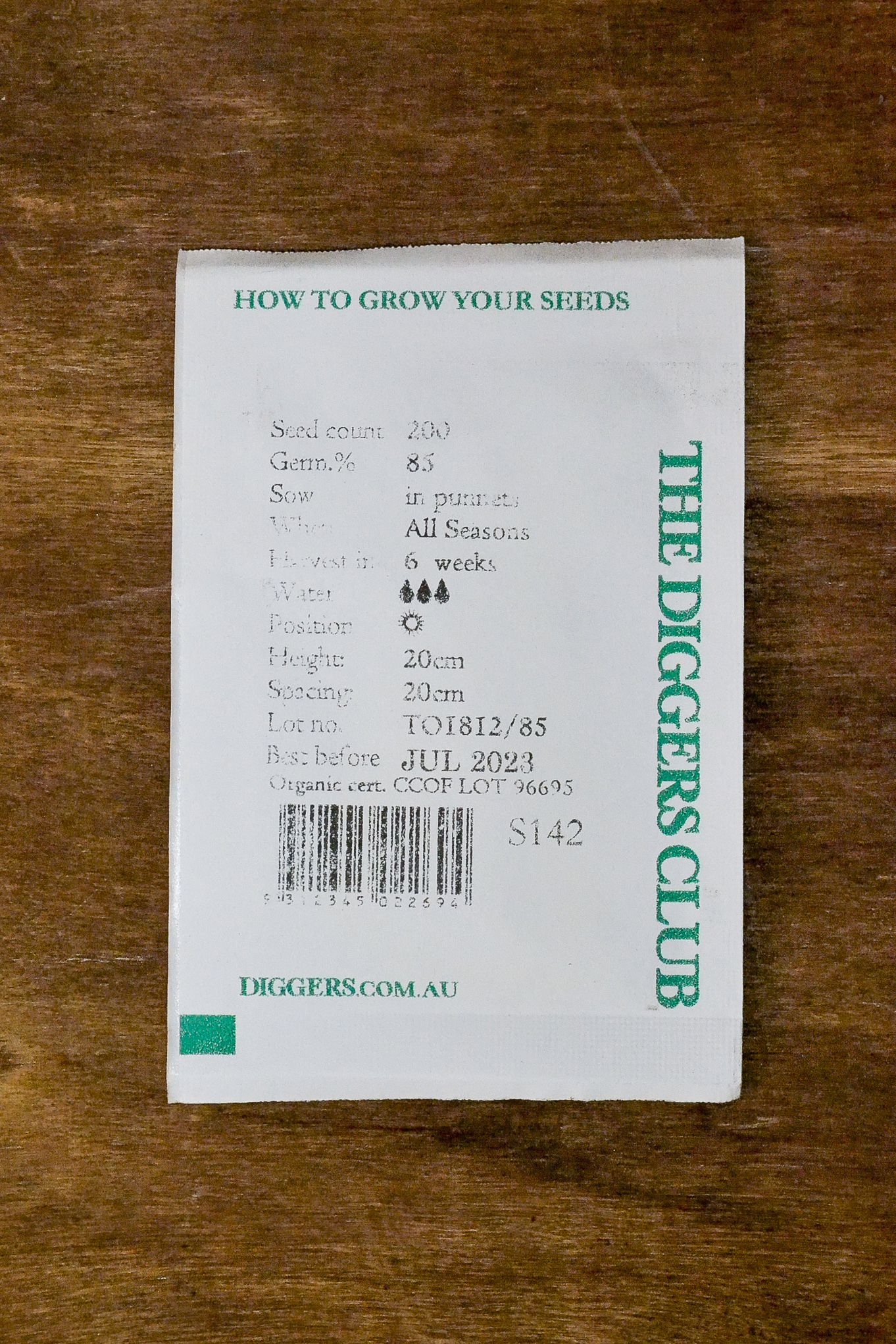 Lettuce - Rouge D'Hiver - Diggers Seeds - Guildford Garden Centre