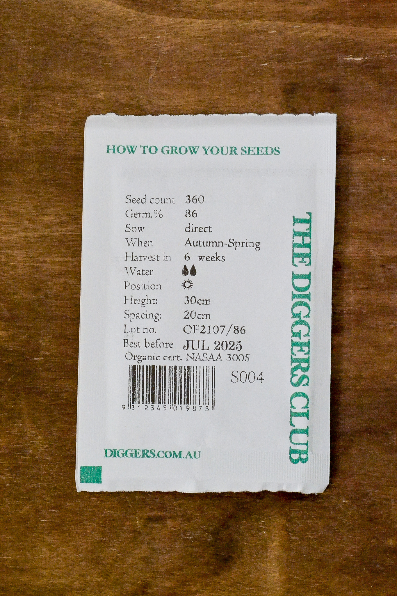 Roquette - Arugula - Diggers Seeds - Guildford Garden Centre