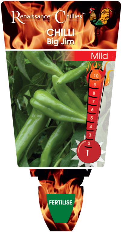 Chilli - Big Jim - Renaissance Herbs - Guildford Garden Centre