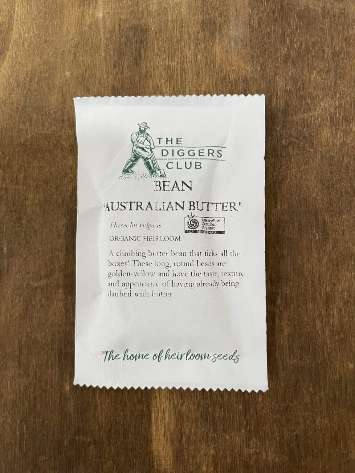 Bean - Australian Butter - Diggers Seeds - Guildford Garden Centre