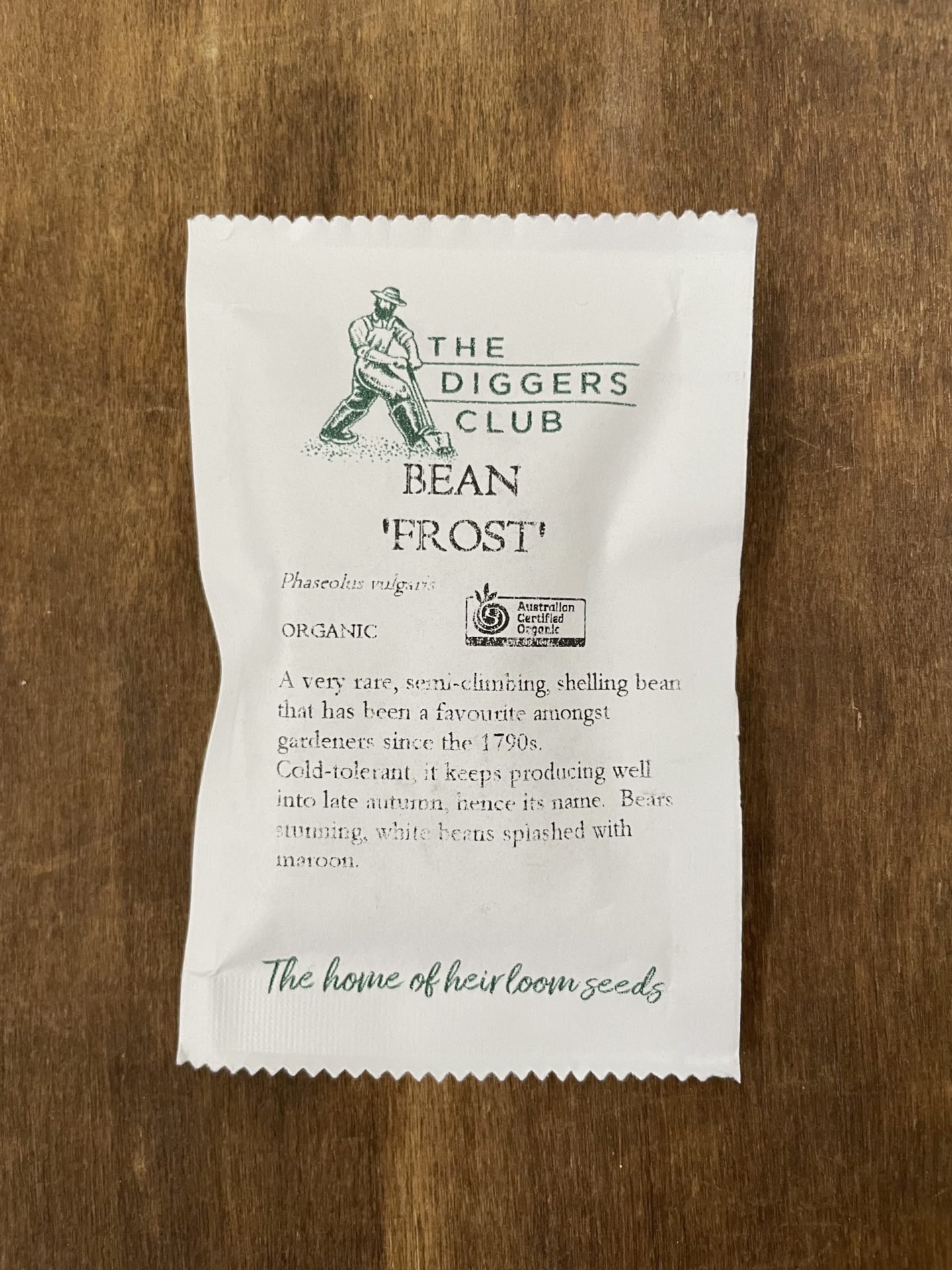 Bean - Frost - Diggers Seeds - Guildford Garden Centre