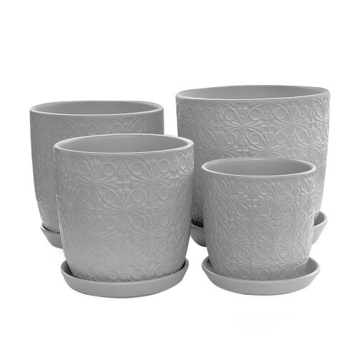 Pot - Kita Matt Grey - Ceramic - Guildford Garden Centre