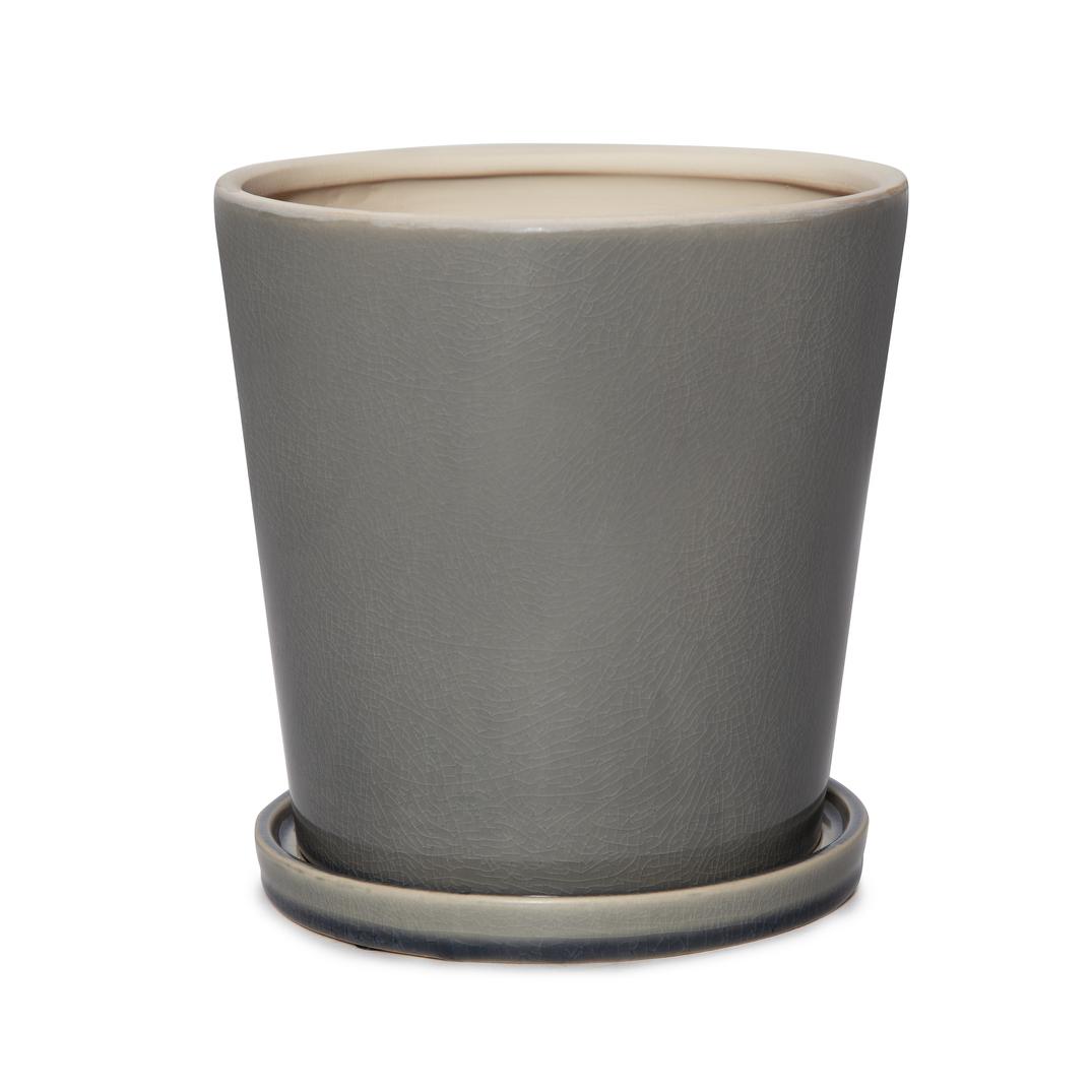 Pot - Cia Grey - Ceramic - Guildford Garden Centre