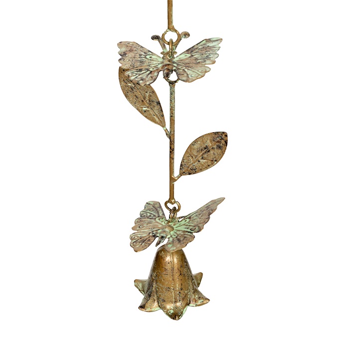 Bell - Butterfly Chain Green - Metal - Guildford Garden Centre