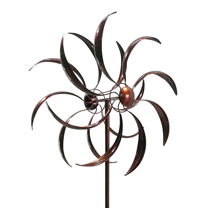 Garden Ornament – Wind Spinner Double - Bronze - Guildford Garden Centre