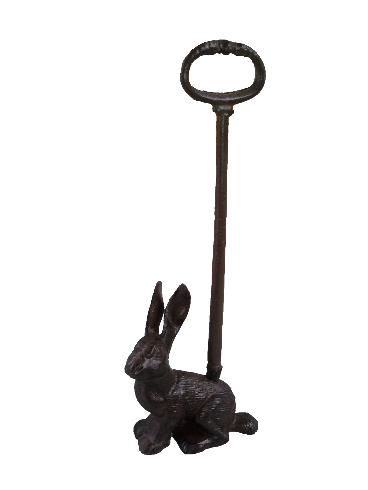 Doorstop - Rabbit With Handle - Cast Iron - Guildford Garden Centre
