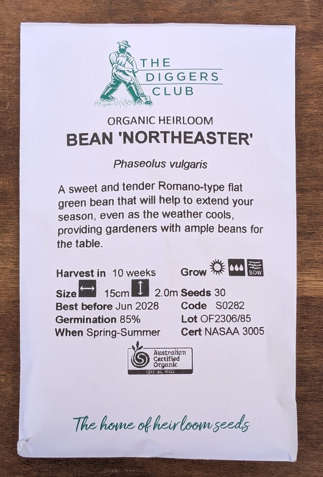 Bean - Northeaster - Diggers Seeds - Guildford Garden Centre