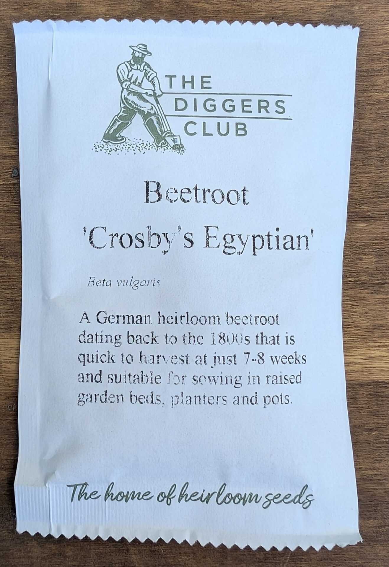 Beetroot - Crosby's Egyptian - Diggers Seed - Guildford Garden Centre