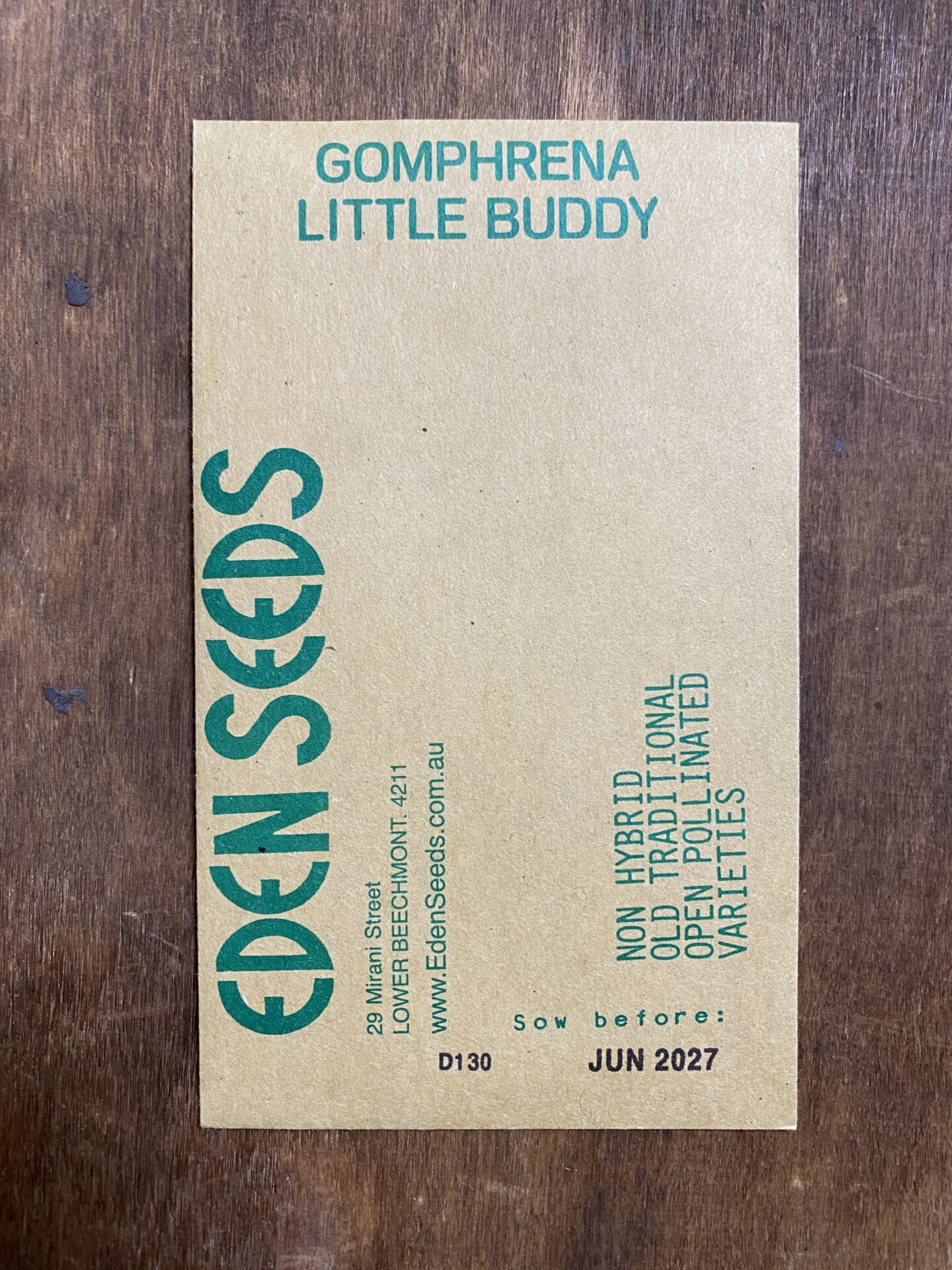Gomphrena - Little Buddy - Eden Seeds - Guildford Garden Centre