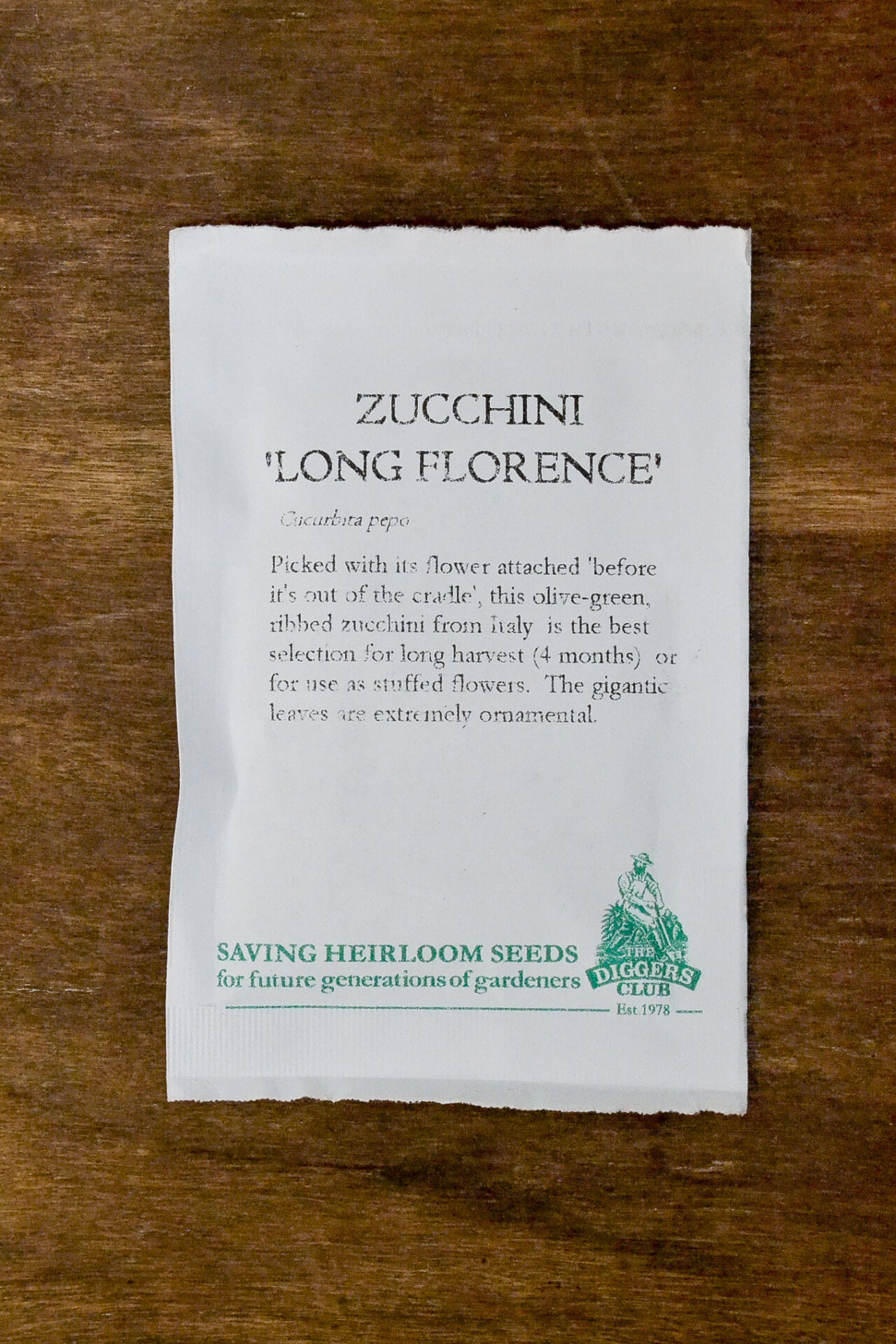 Zucchini - Long Florence - Diggers Seeds - Guildford Garden Centre