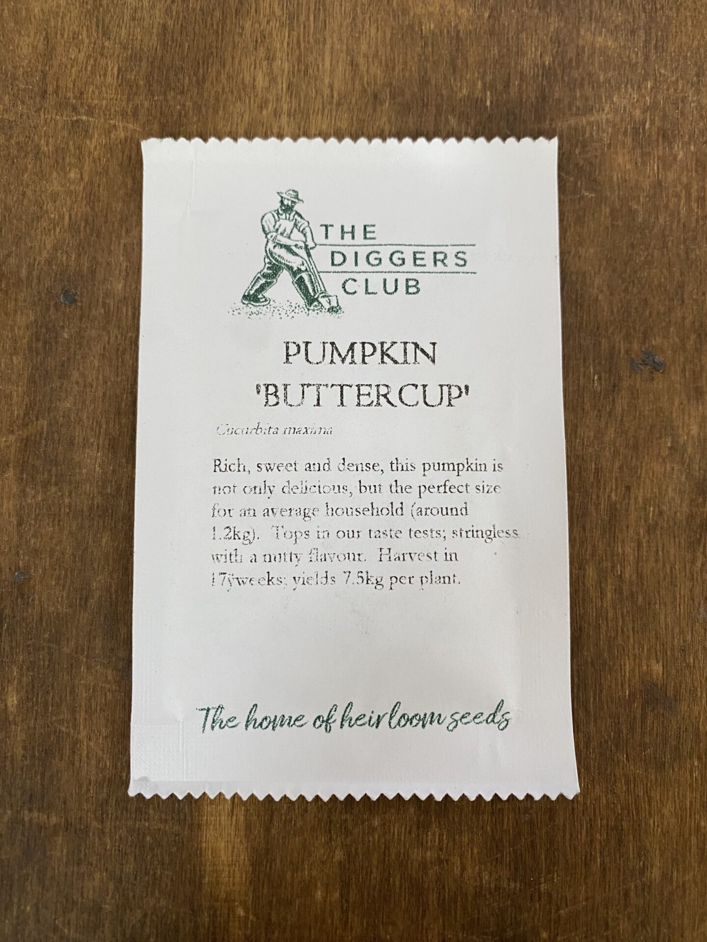 Pumpkin - Buttercup - Diggers Seeds - Guildford Garden Centre