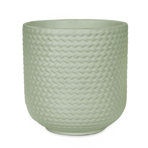 Pot - Weave Sage - Ceramic - Guildford Garden Centre