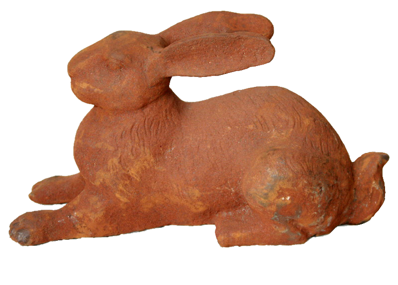 Ornament - Large Stretching Garden Rabbit - Cast Iron - Guildford ...